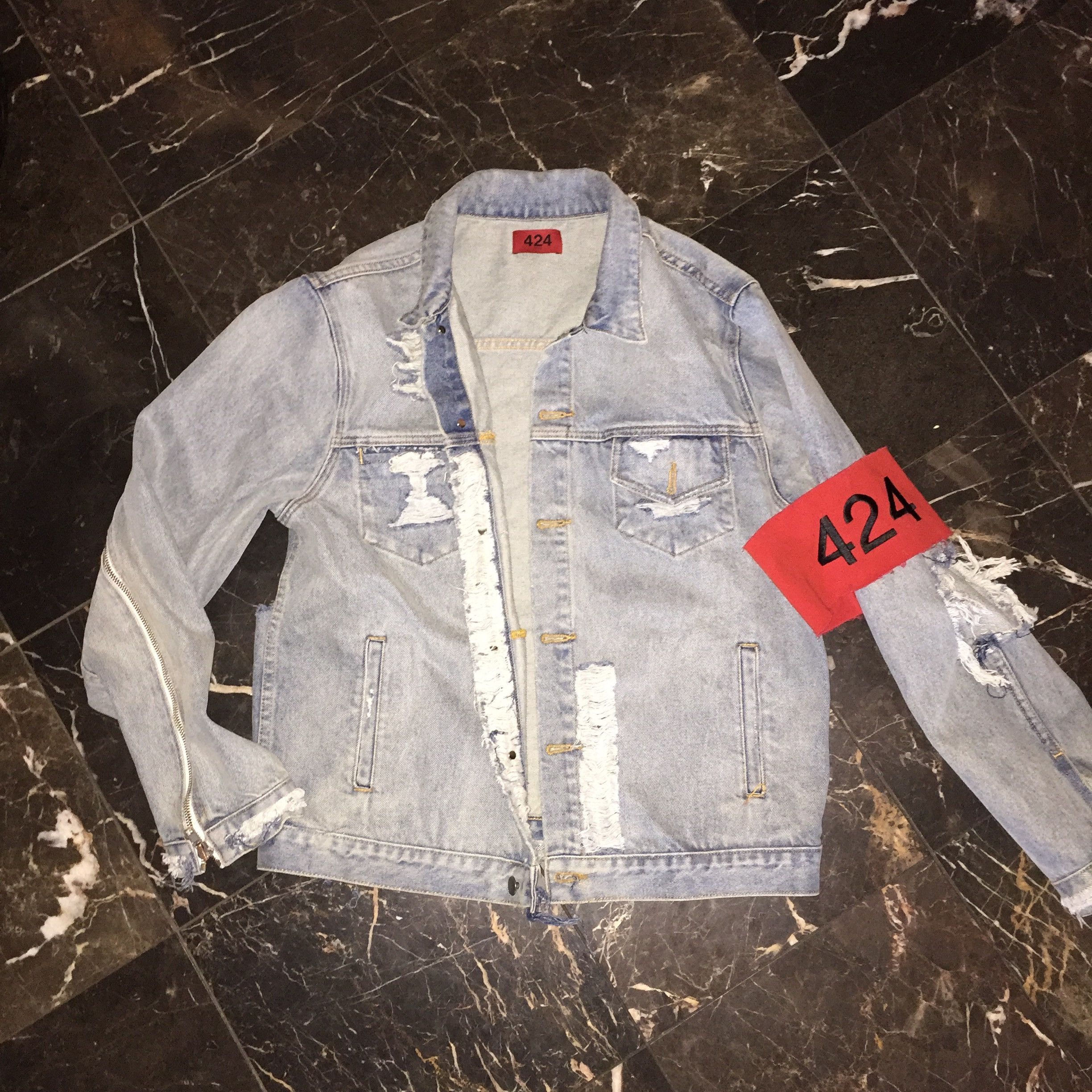 424 On Fairfax 424 denim jacket | Grailed