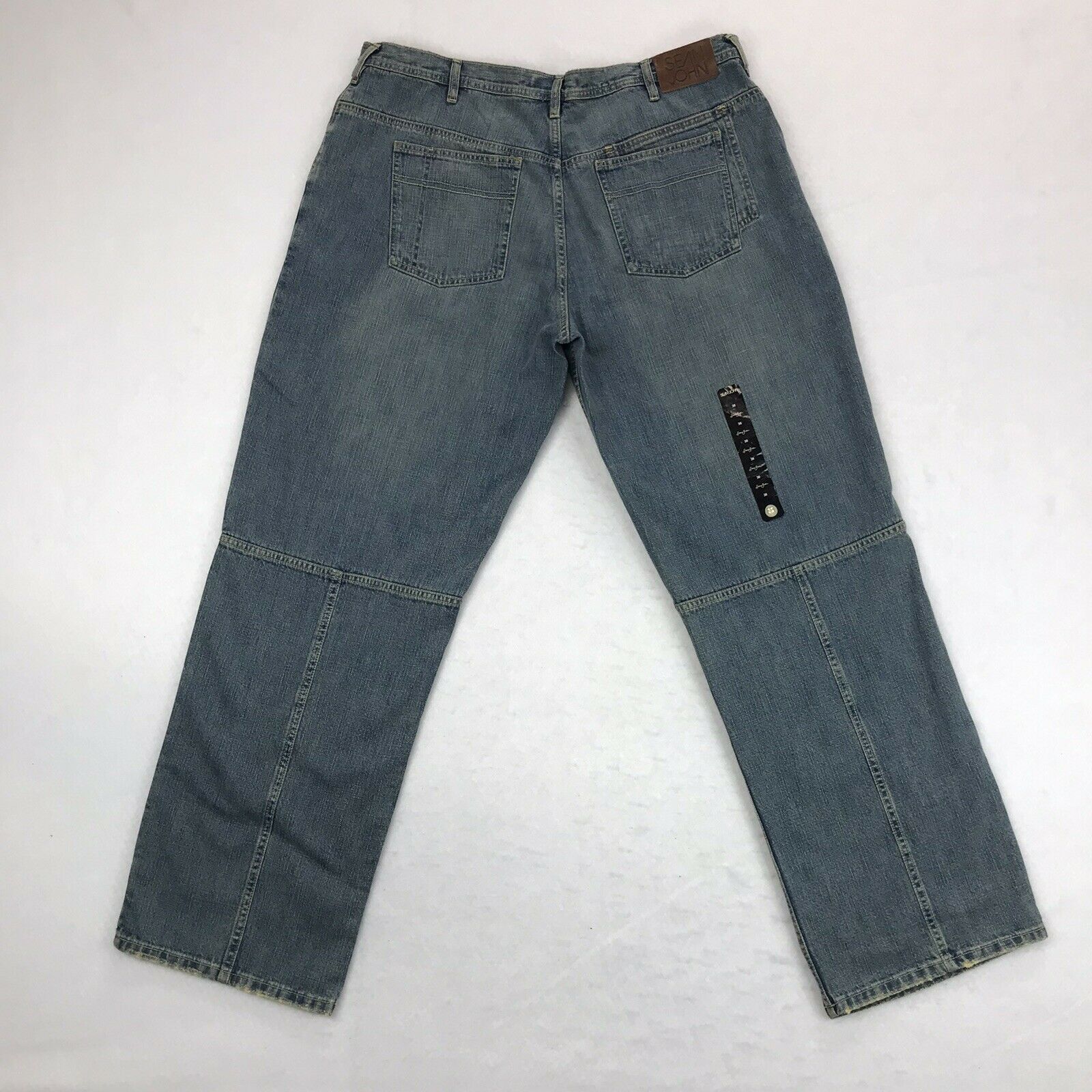 Sean John Sean John Jeans Mens 38 Relaxed Straight Leg Blue Denim Act ...