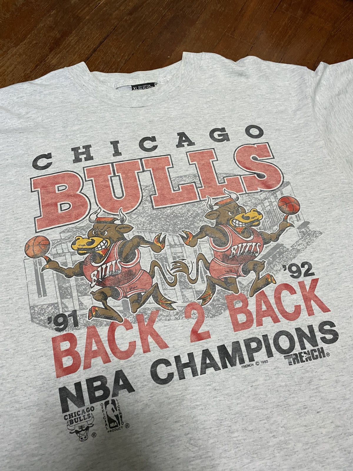Chicago Bulls × Screen Stars × Vintage Vintage 1992 Chicago Bulls Back ...