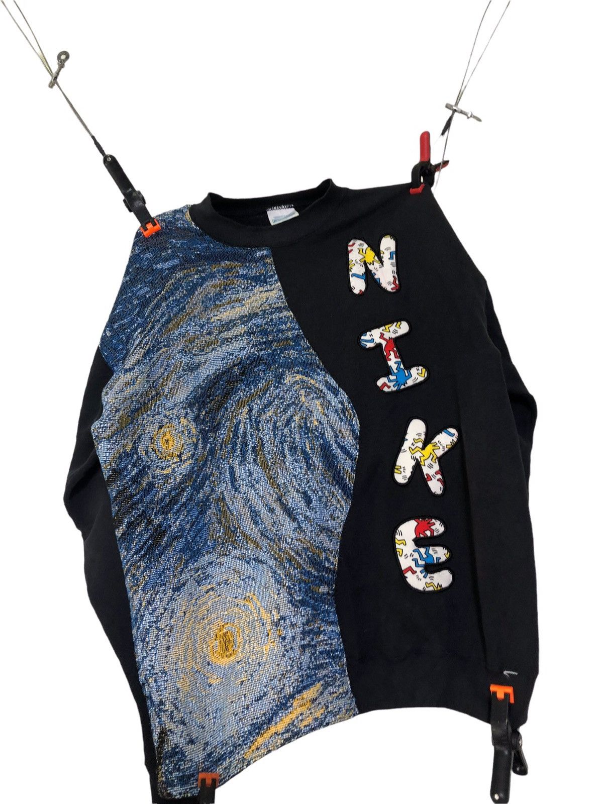 Nike Keith haring The Starry Night van Gogh tapestry reworked | Grailed