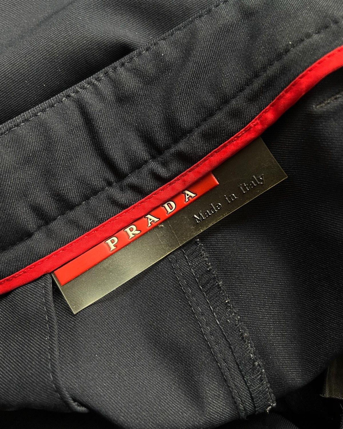 Prada Prada Sport Vintage Technical Fabric Red Tab Pants | Grailed