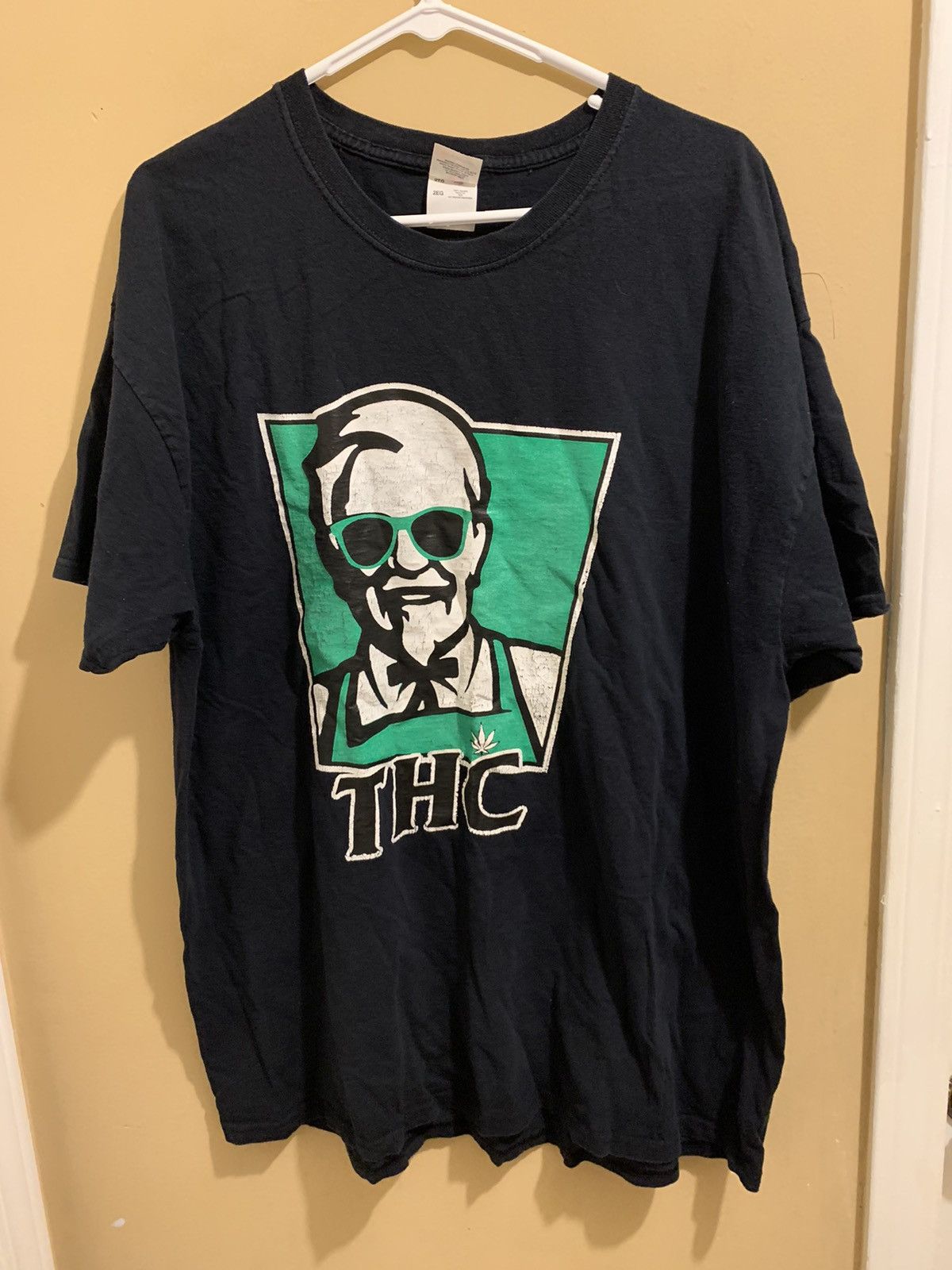 Streetwear × Vintage Vintage KFC Parody weed tee | Grailed