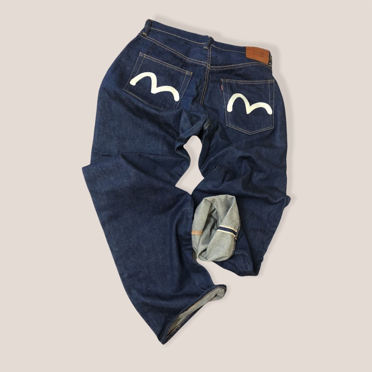 Evisu × Vintage Vintage Evisu Lot No2 Redline Denim Big Logo | Grailed