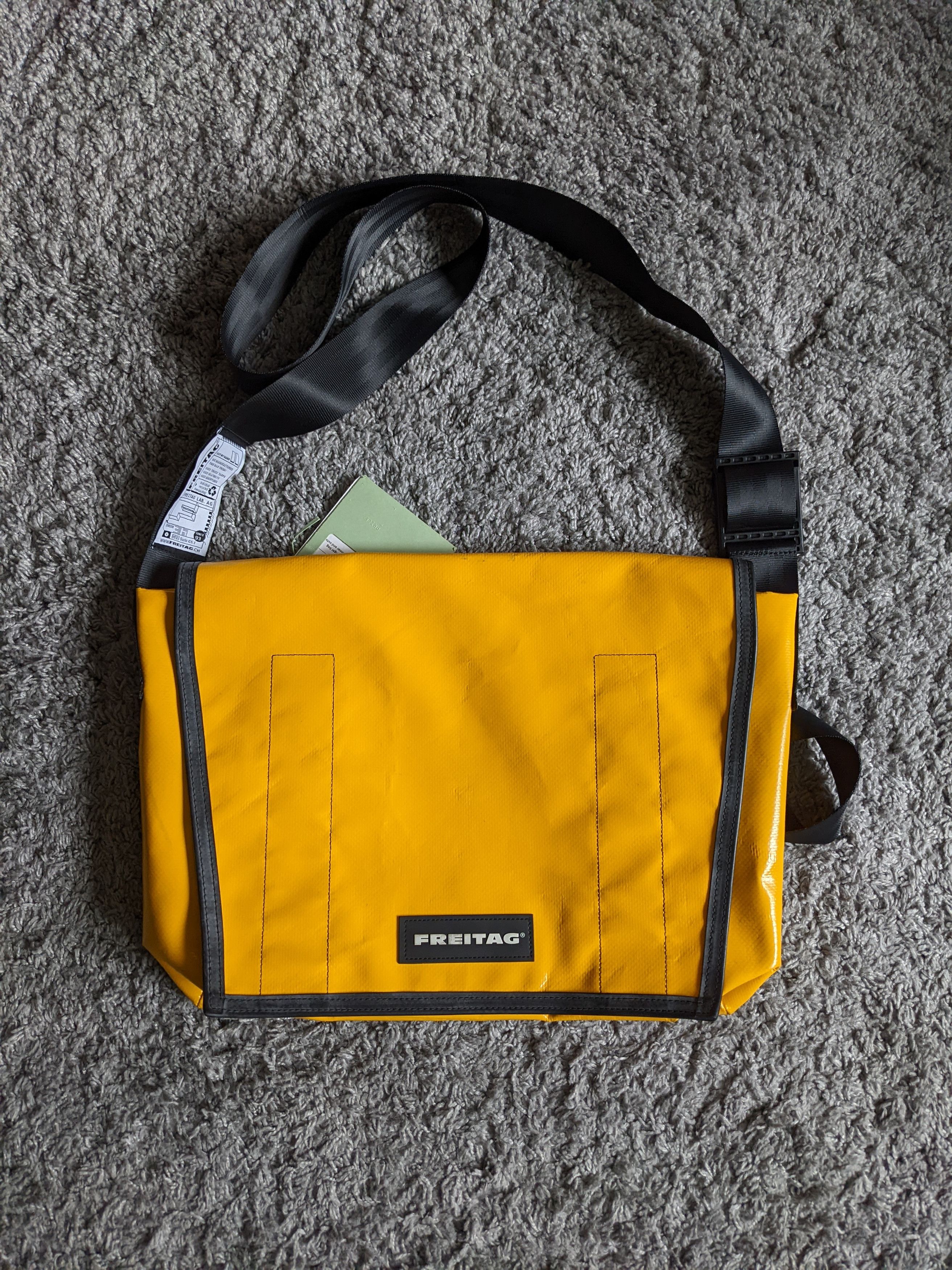 Freitag F12 Dragnet Yellow Messenger Bag | Grailed