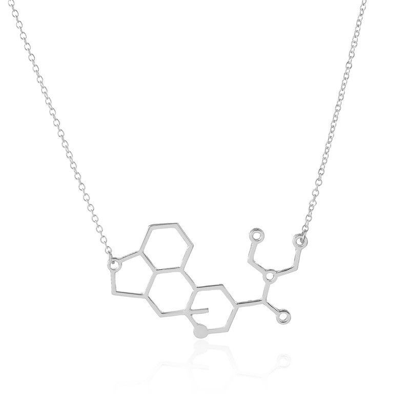Streetwear LSD Molecule Chain Necklace Goth Psychedelic Anime | Grailed