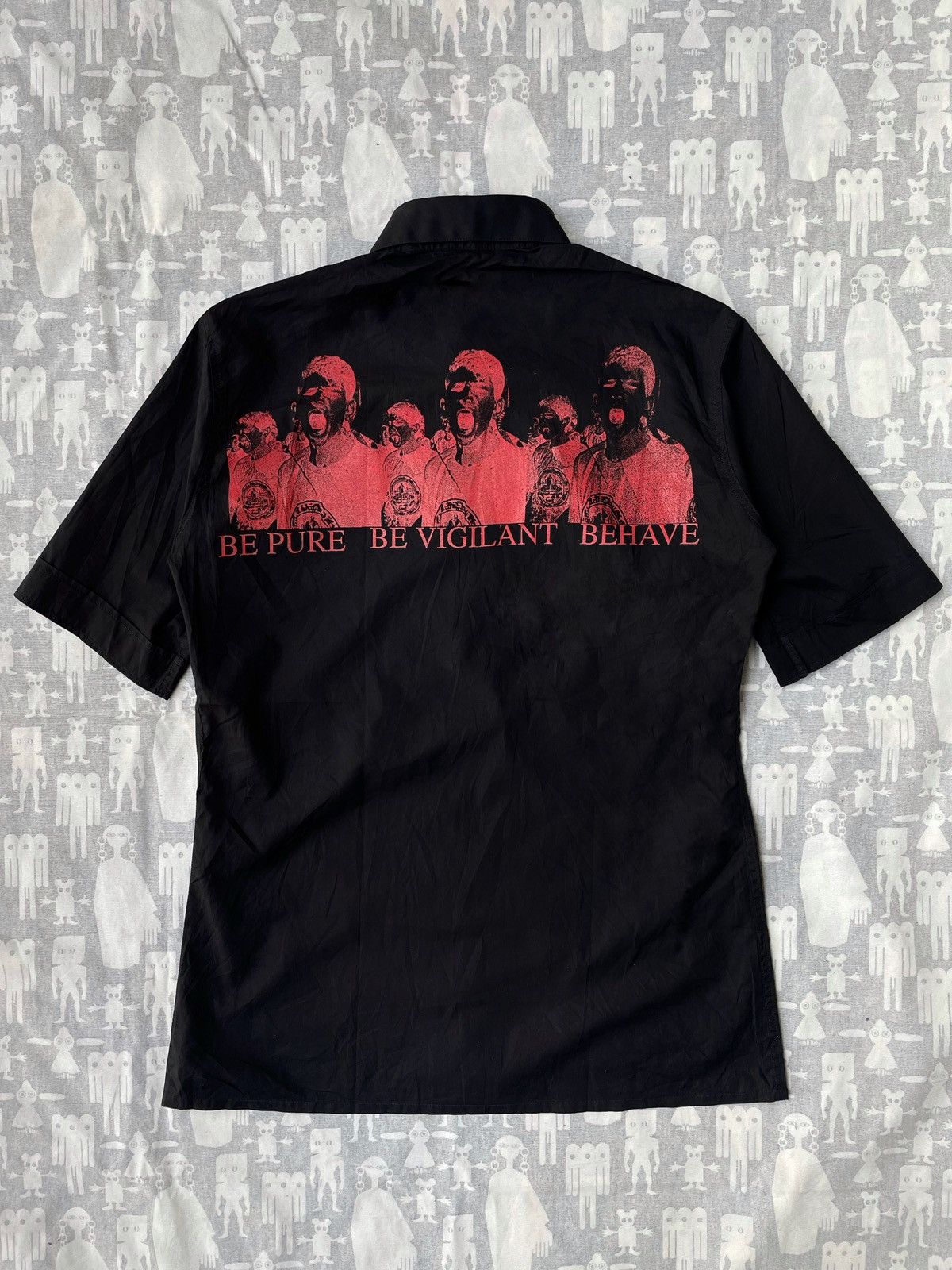 Raf Simons Raf Simons Be Pure, Be Vigilant, Behave Button-Up Shirt SS02 ...