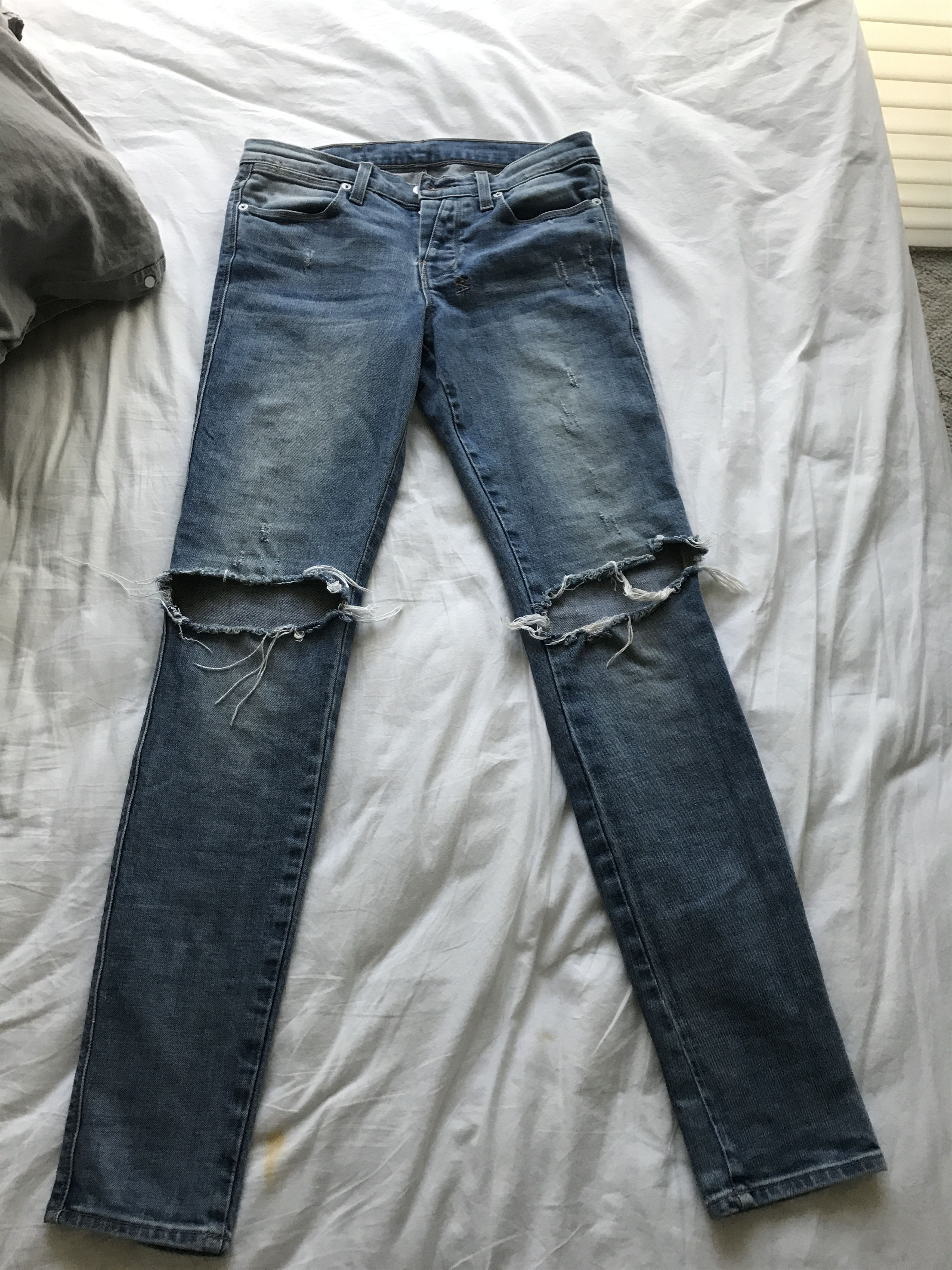 Ksubi Blue washed ksubi jeans ripped | Grailed