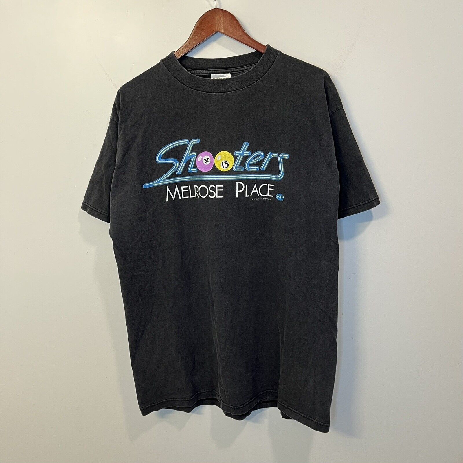 Vintage Vintage 90s Melrose Place Shooters Bar T-Shirt Black | Grailed