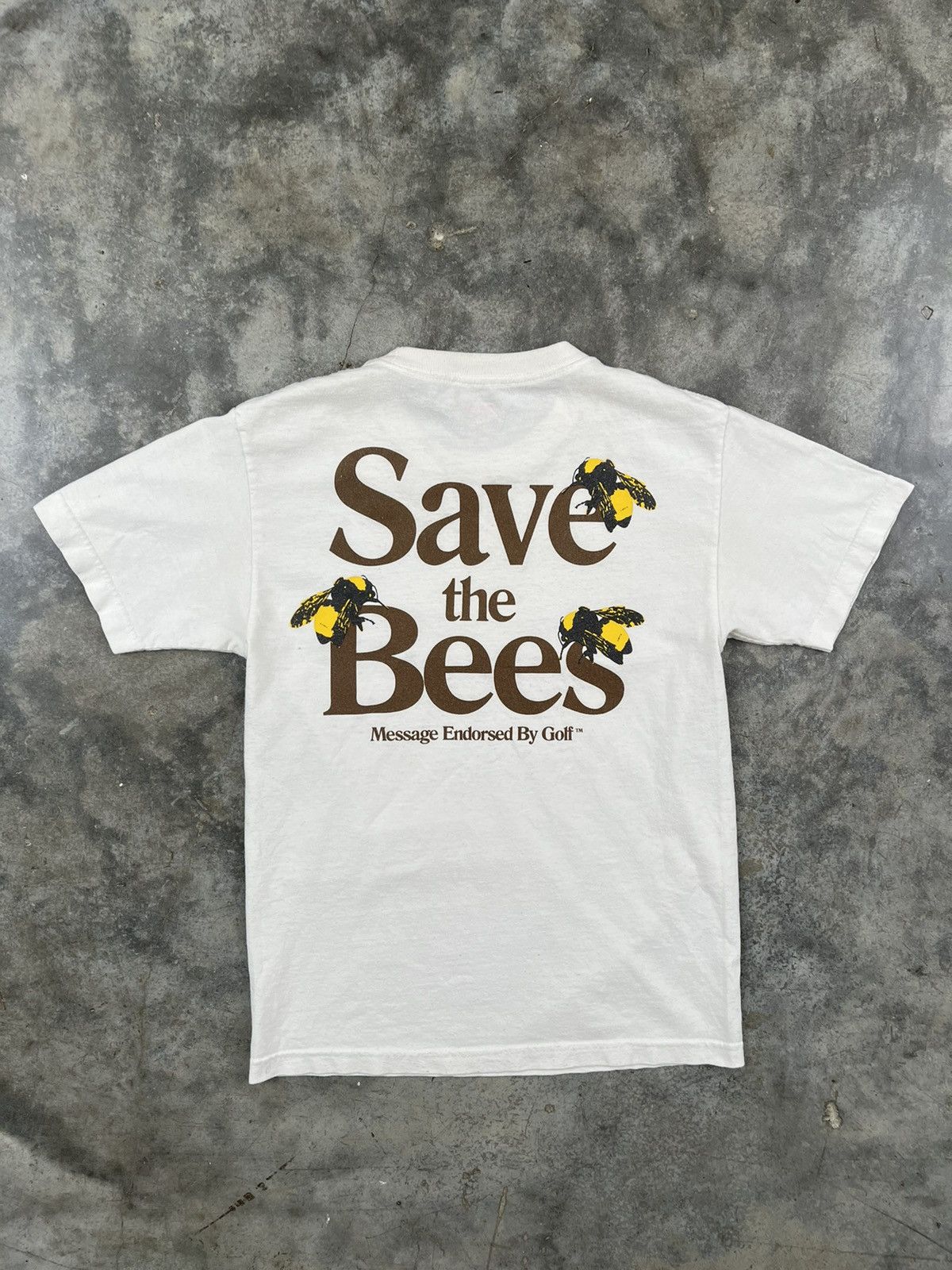 Golf Wang Golf Wang White Save The Bees Logo Tee Small ️ ️ Tyler | Grailed