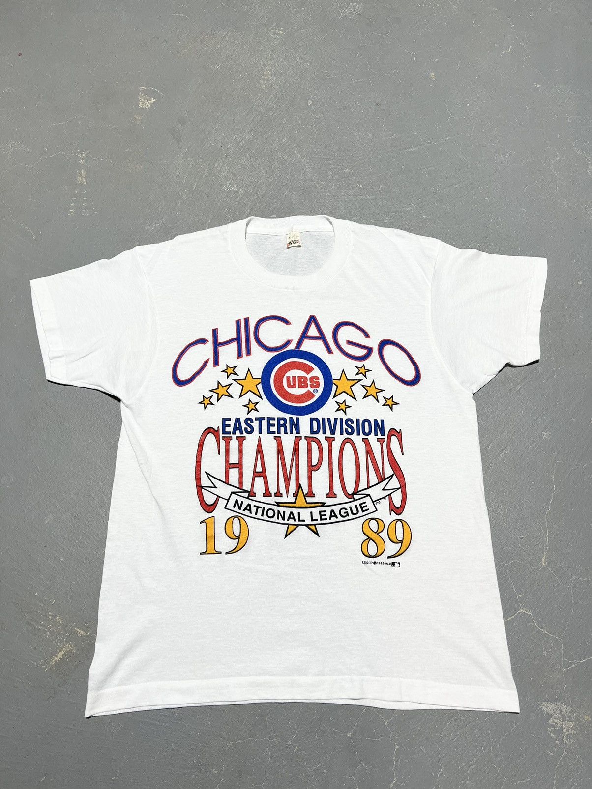 Vintage Vintage 1989 Chicago Cubs Champions T-Shirt Screen Stars | Grailed