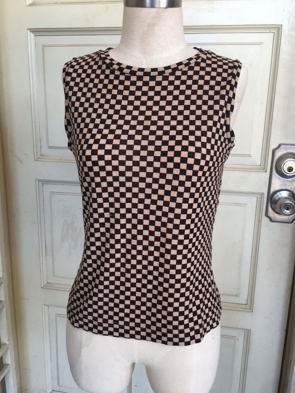 Japanese Brand vintage junko shimana brown checked | Grailed