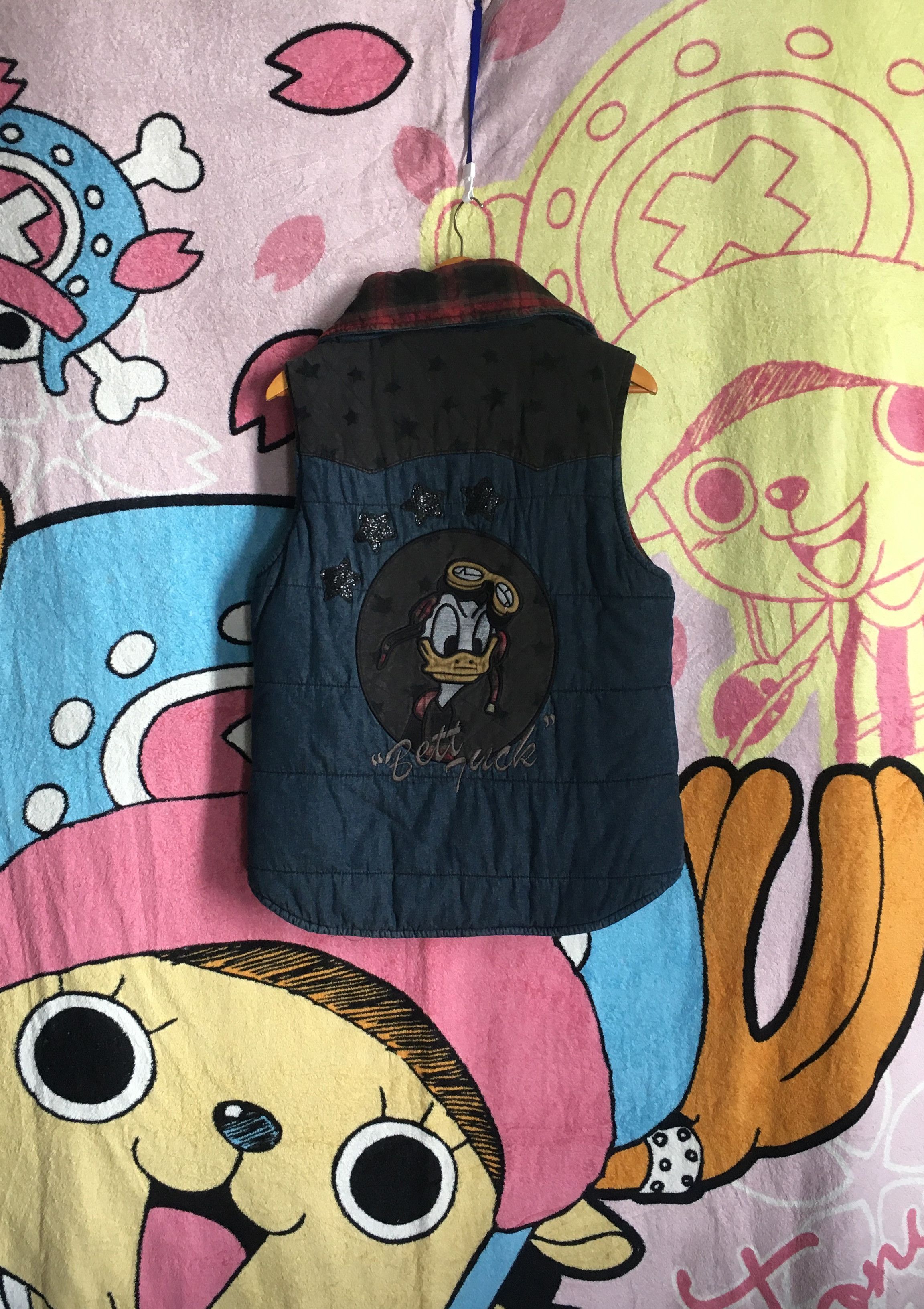 Disney Strawberry Leaves Donald Duck Pilot Vest | Grailed