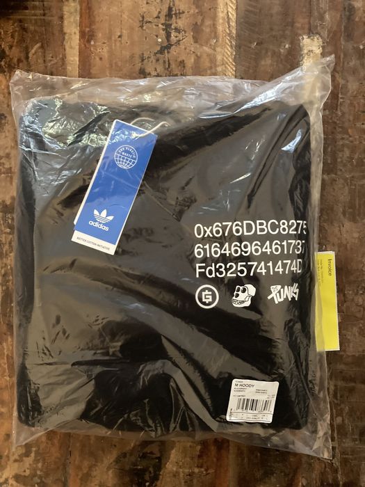 Adidas Adidas Into The Metaverse GMoney BAYC web3 NFT Hoodie Black ...