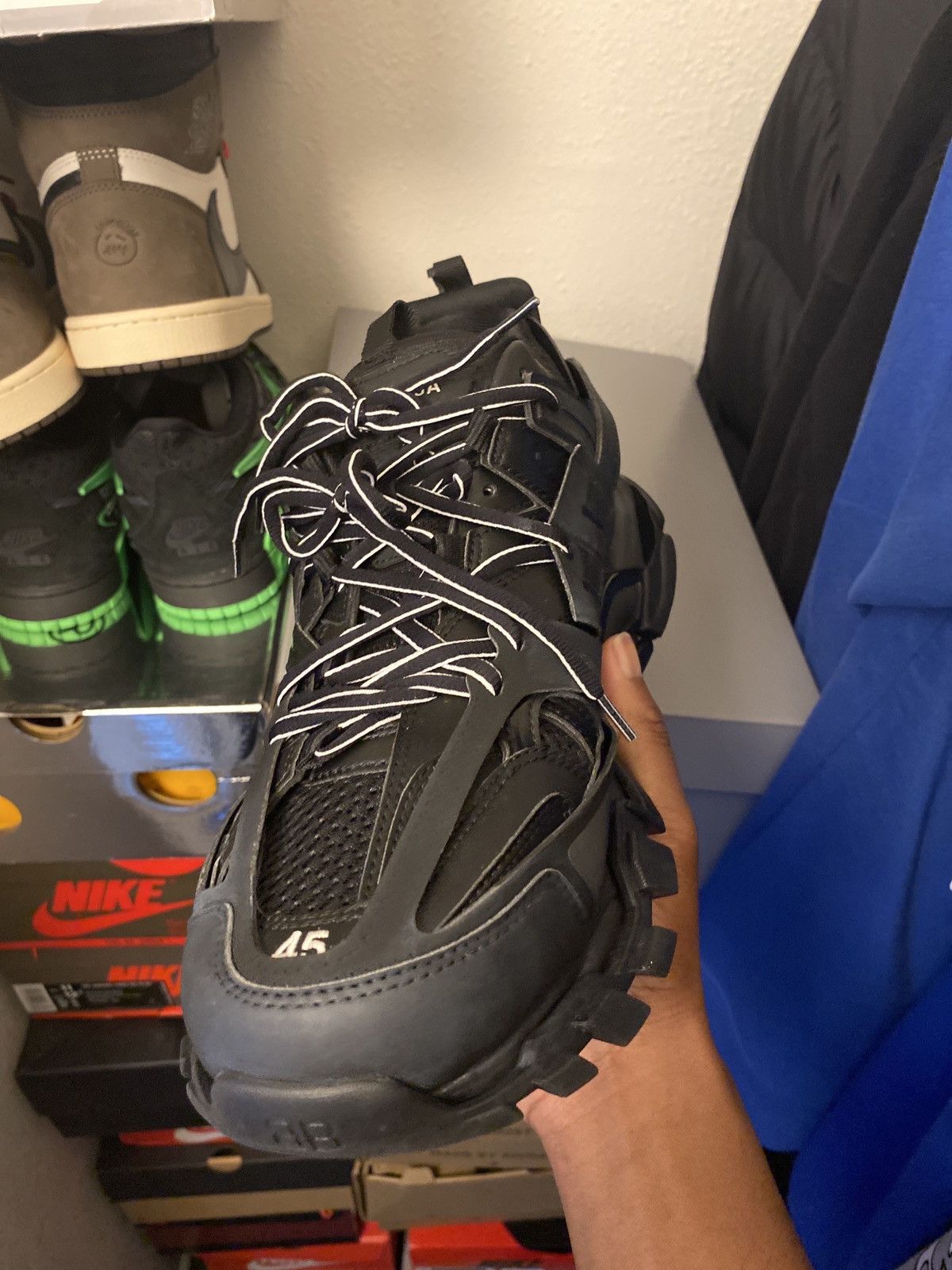 Balenciaga All black track runners | Grailed