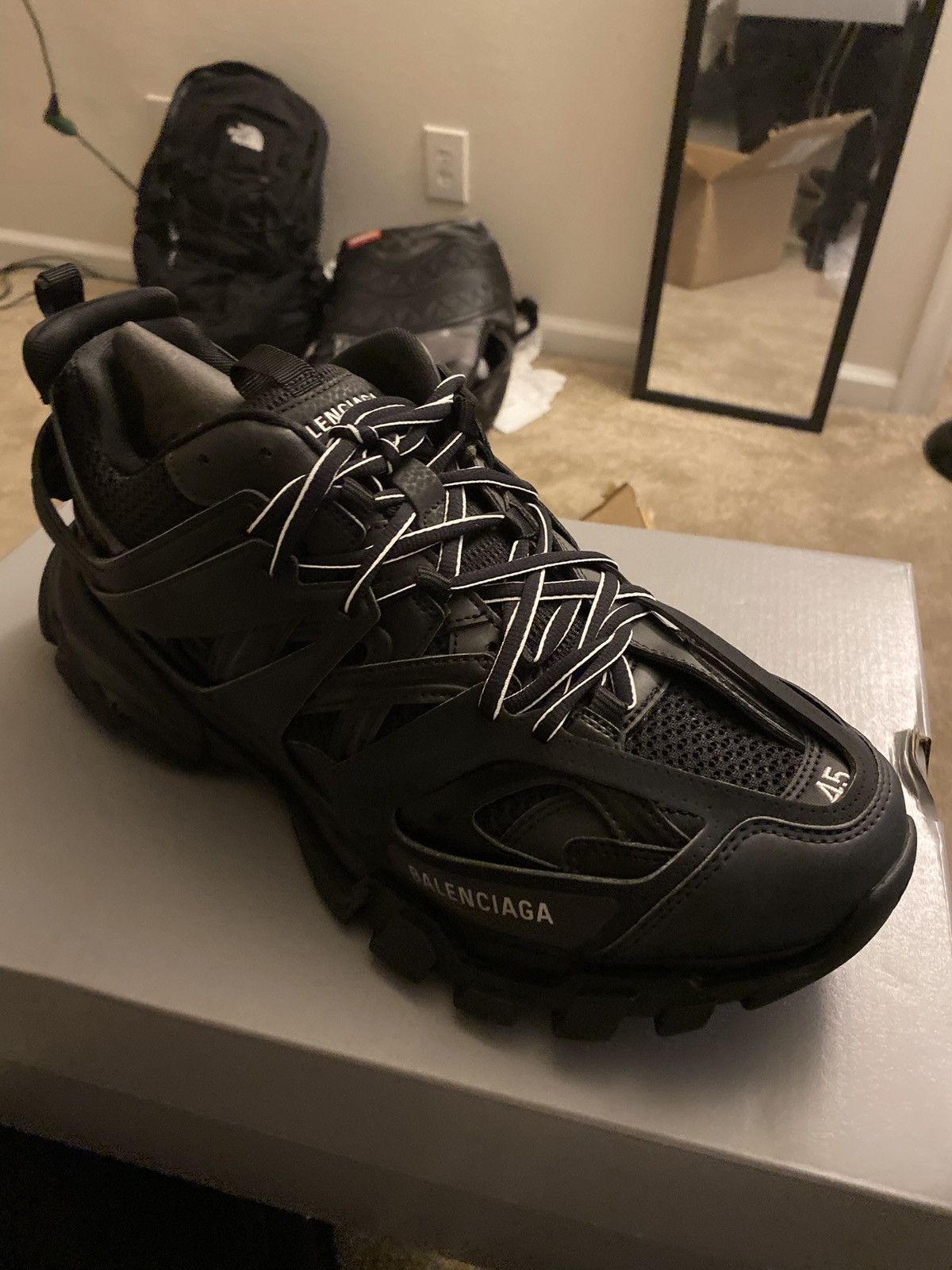 Balenciaga All black track runners | Grailed