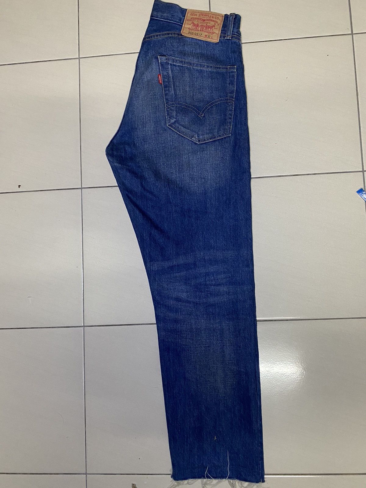 Levi's Vintage Clothing Levis LVC Capital E 505 Model Red Line Selvedge ...