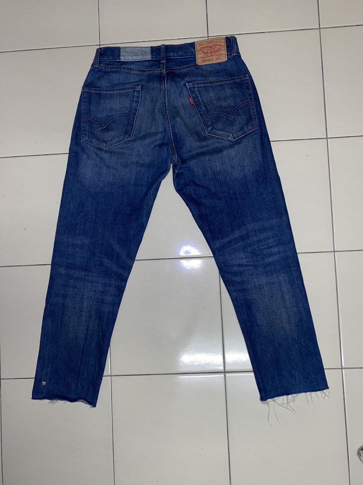 Levi's Vintage Clothing Levis LVC Capital E 505 Model Red Line Selvedge ...