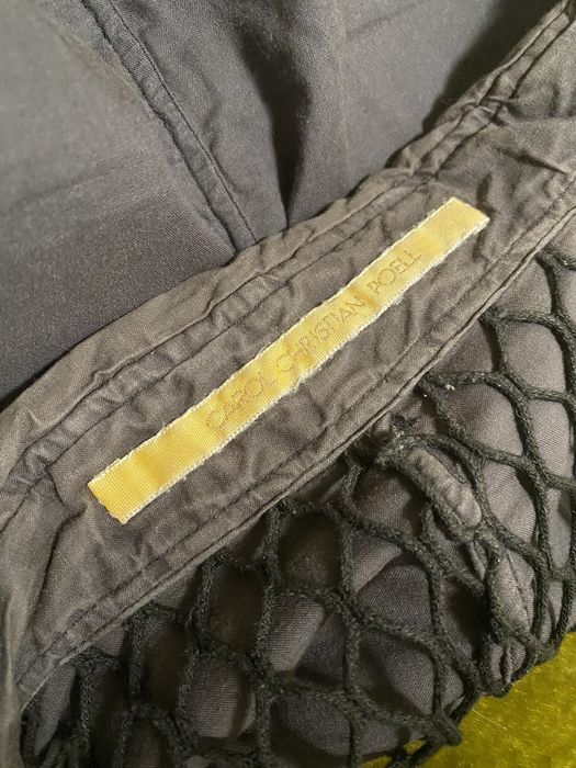 Carol Christian Poell Netted mesh lining button down shirt | Grailed