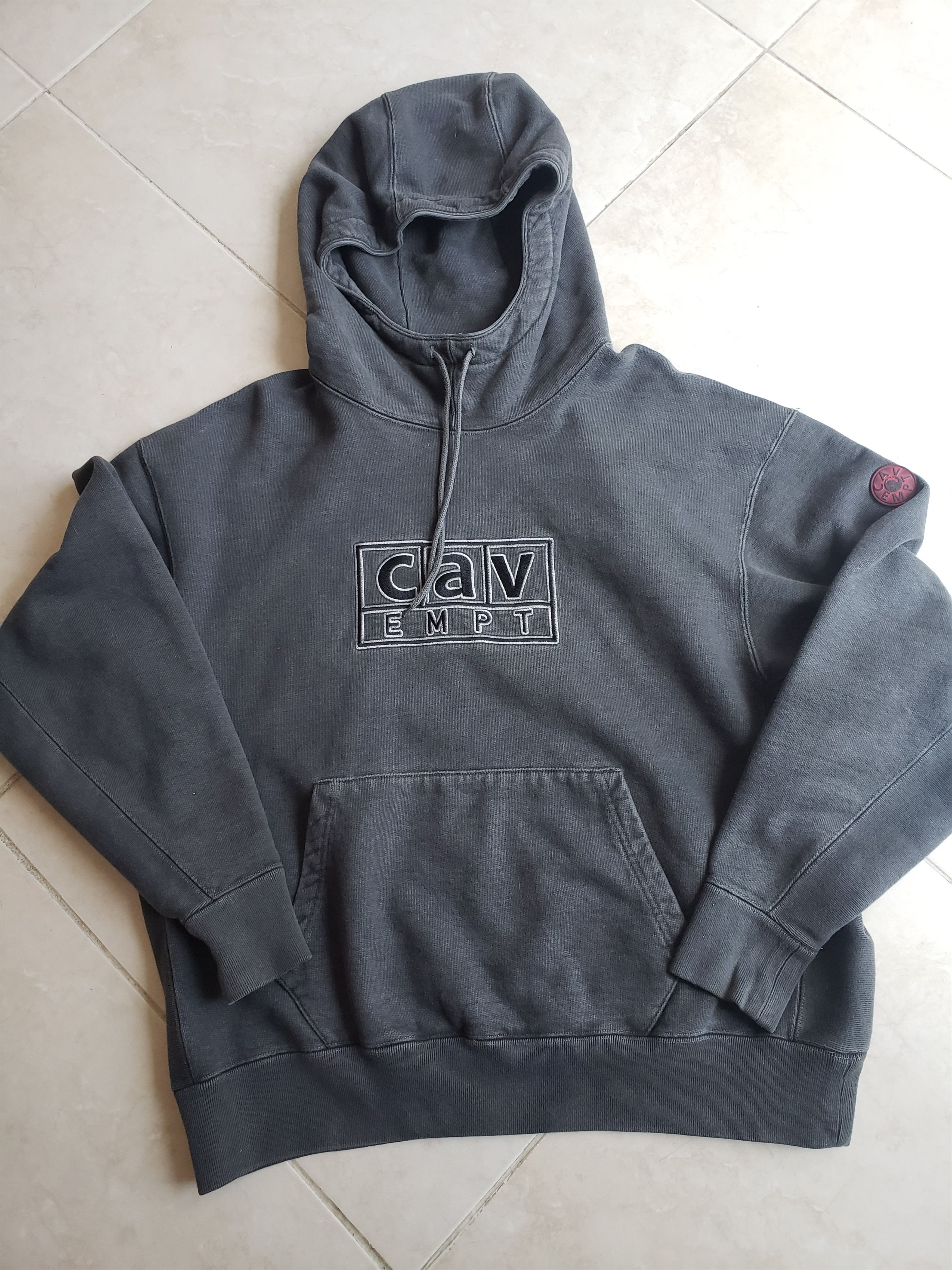 Cav Empt Cav Empt box logo hoodie M | Grailed