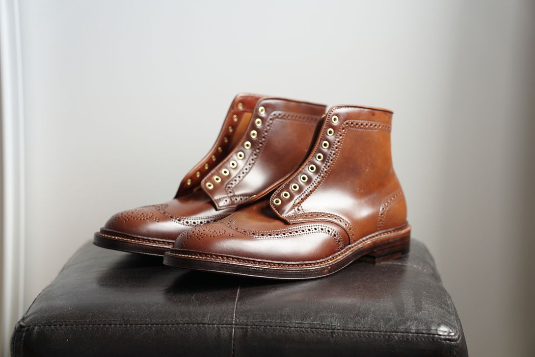 Alden Alden × The Shoemart Color 4 Shell Cordovan Wingtip Boot | Grailed