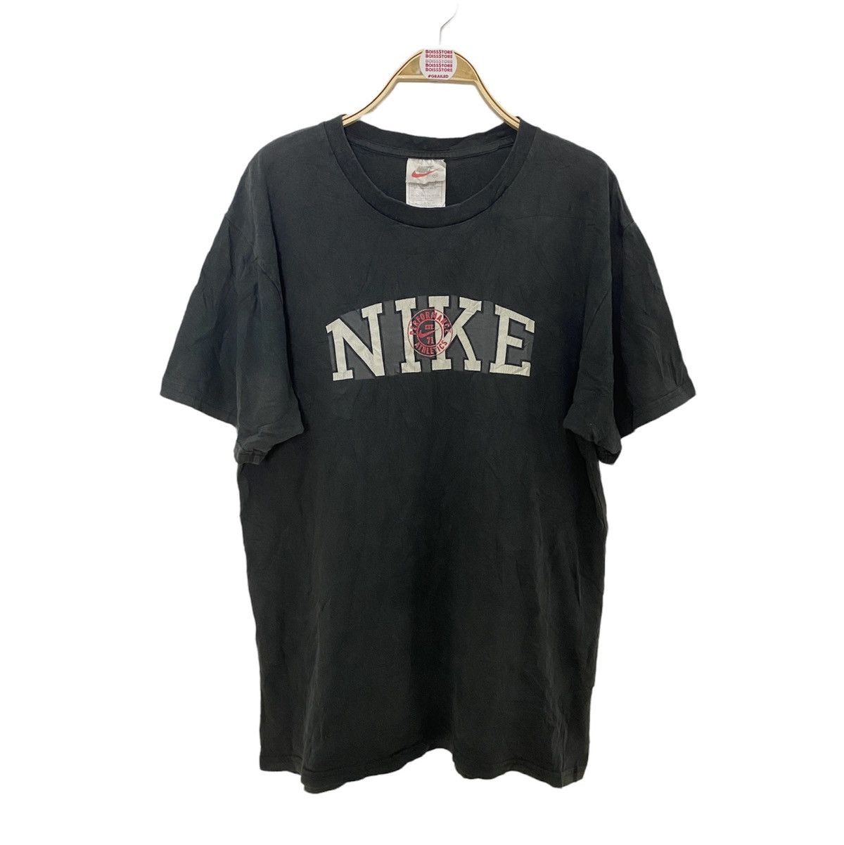 Nike × Streetwear Vintage Nike Block Tshirt | Grailed