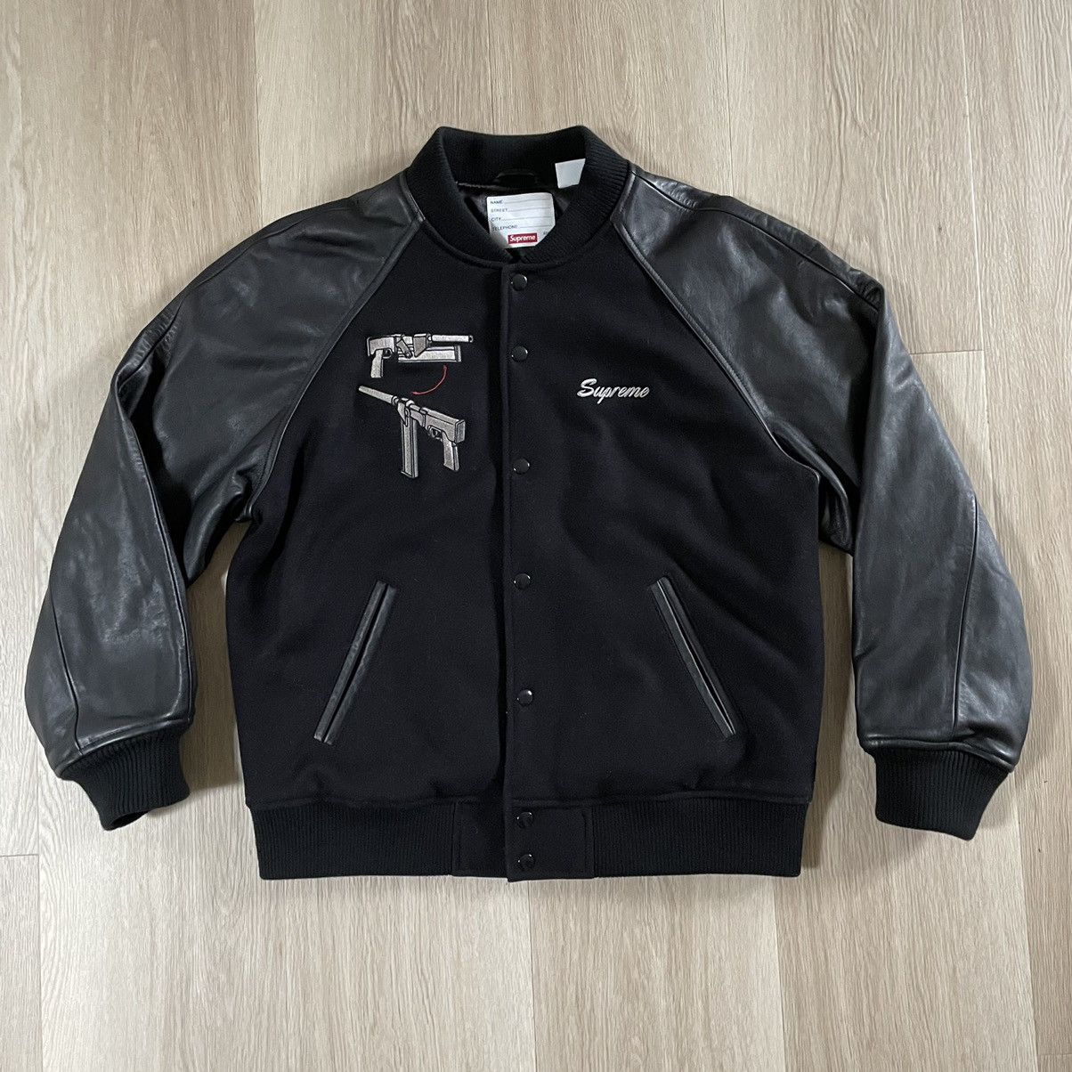 Supreme Supreme Aeon Flux Varsity Jacket Black | Grailed