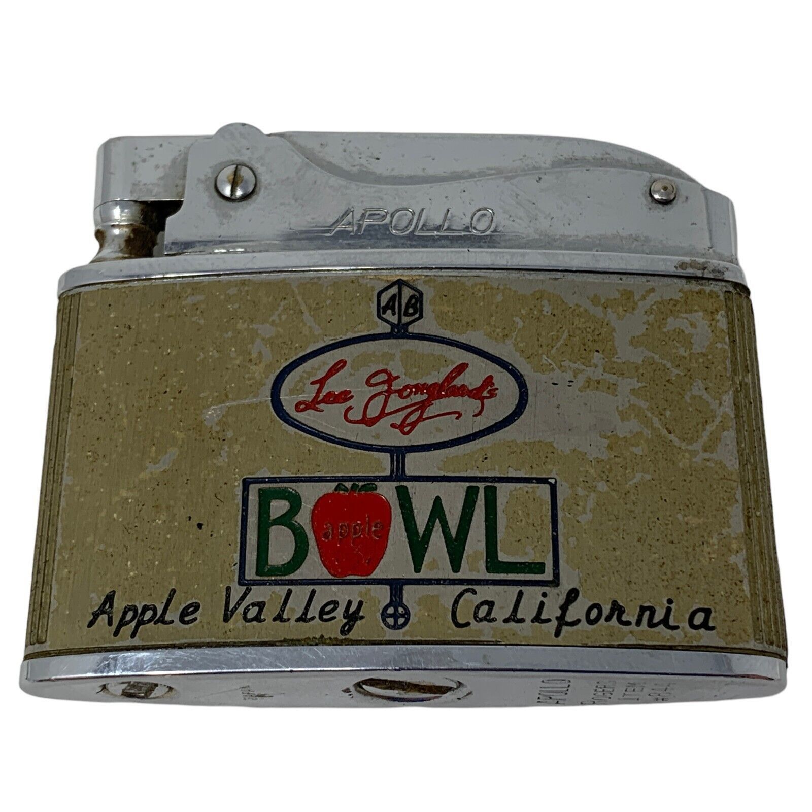 Apollo Vintage 60s Bowling Alley Advertising Lighter Apple Valley | Grailed