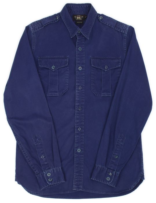 RRL Ralph Lauren Cotton Military BDU Safari Epaulet Shirt | Grailed