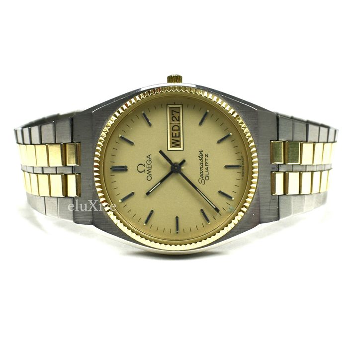 Omega Omega Seamaster 1425 18K Gold / Steel Day Date Watch | Grailed