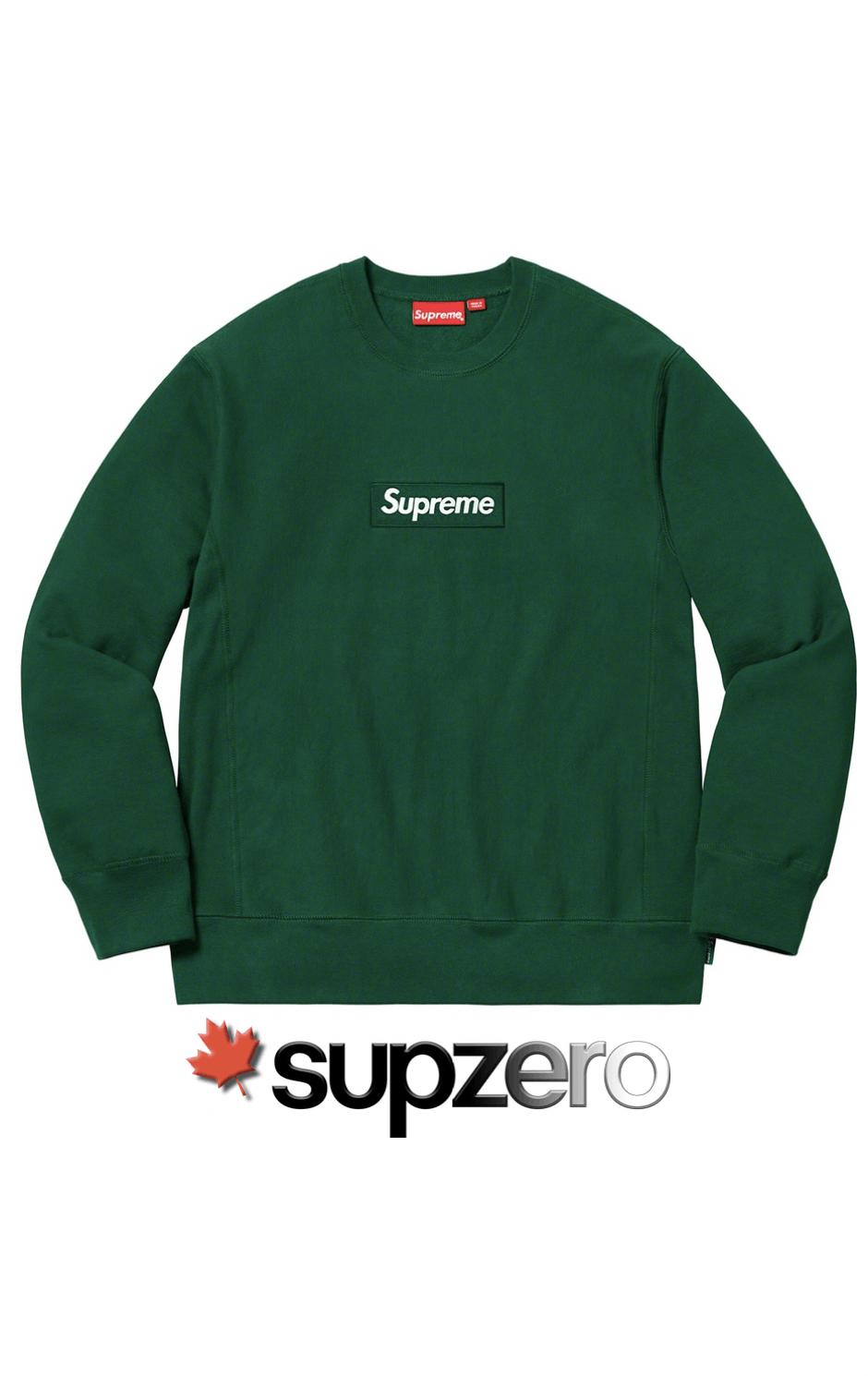 Supreme DS Supreme Box Logo Crewneck Dark Green FW18 Forest supzero ...