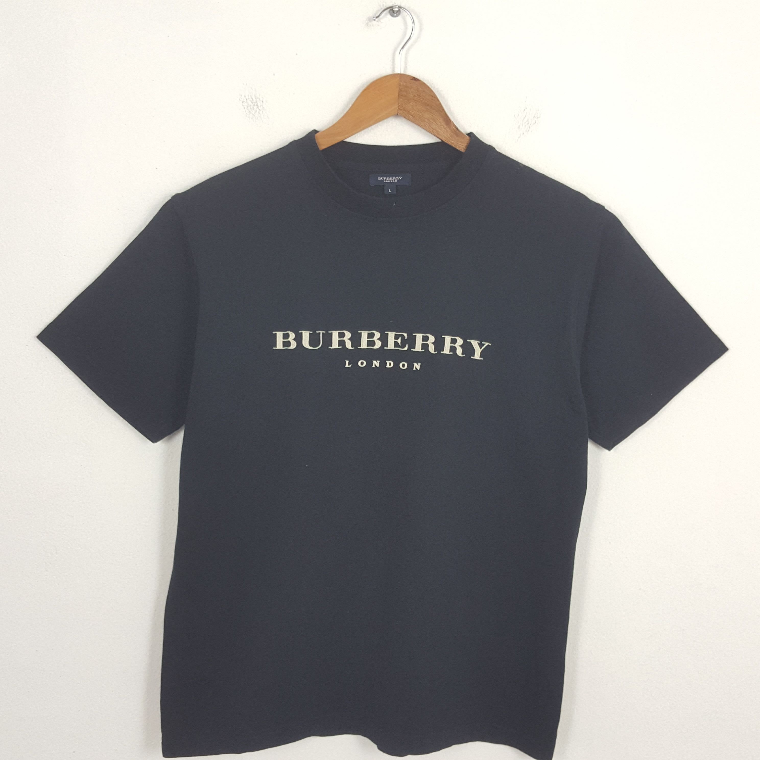 Vintage Vintage BURBERRY LONDON Embroidery Design T-Shirt | Grailed
