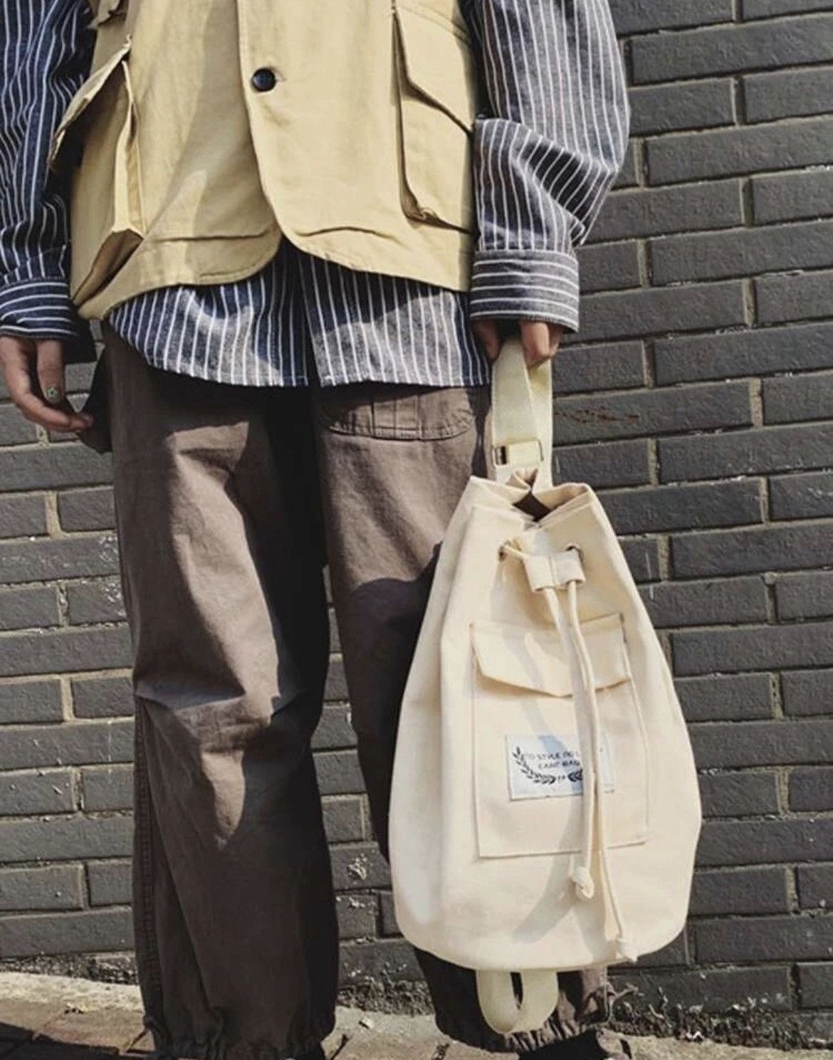 Bag × Streetwear Drawstring Shoulder Pack | Grailed