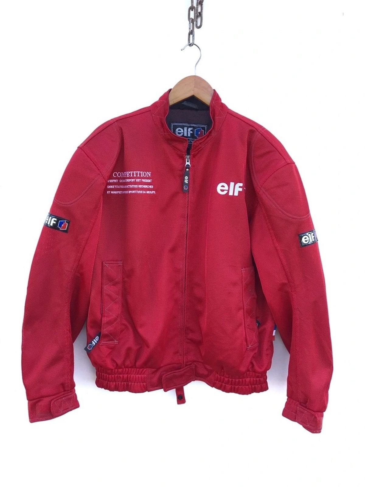 Racing Elf Racing Red Bikers Jacket Elf Motorsports Racing Jacket | Grailed