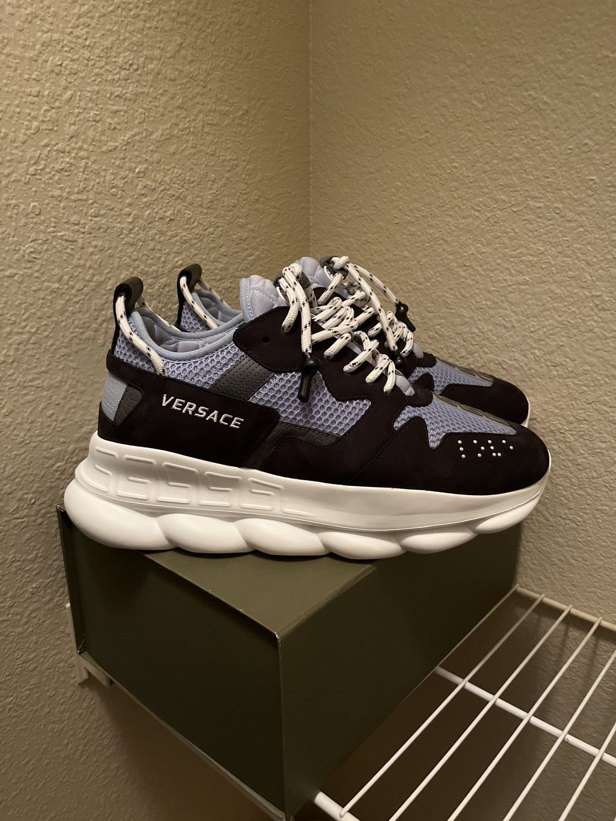 Versace Versace Chain Reactions 2 Light Blue/Black | Grailed