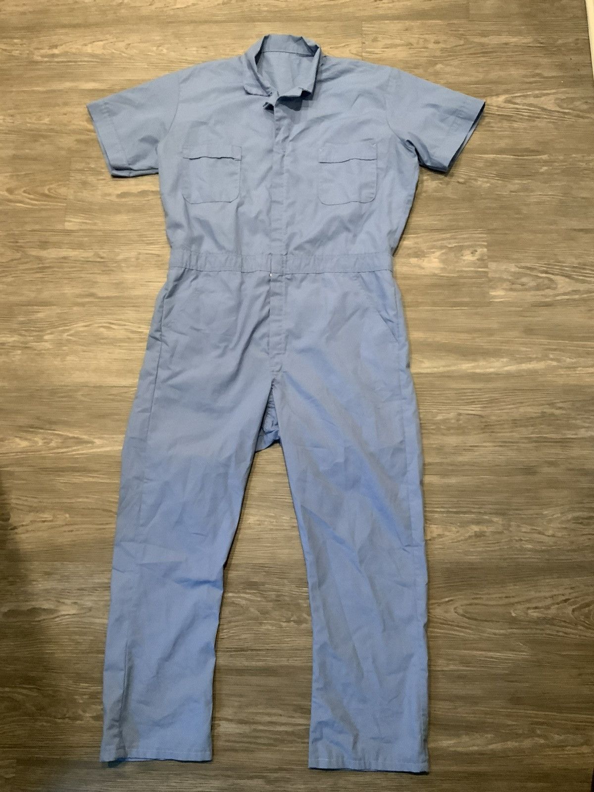 Vintage Vintage Workwear Light Blue Uniform Paint Jumpsuit Coveralls ...