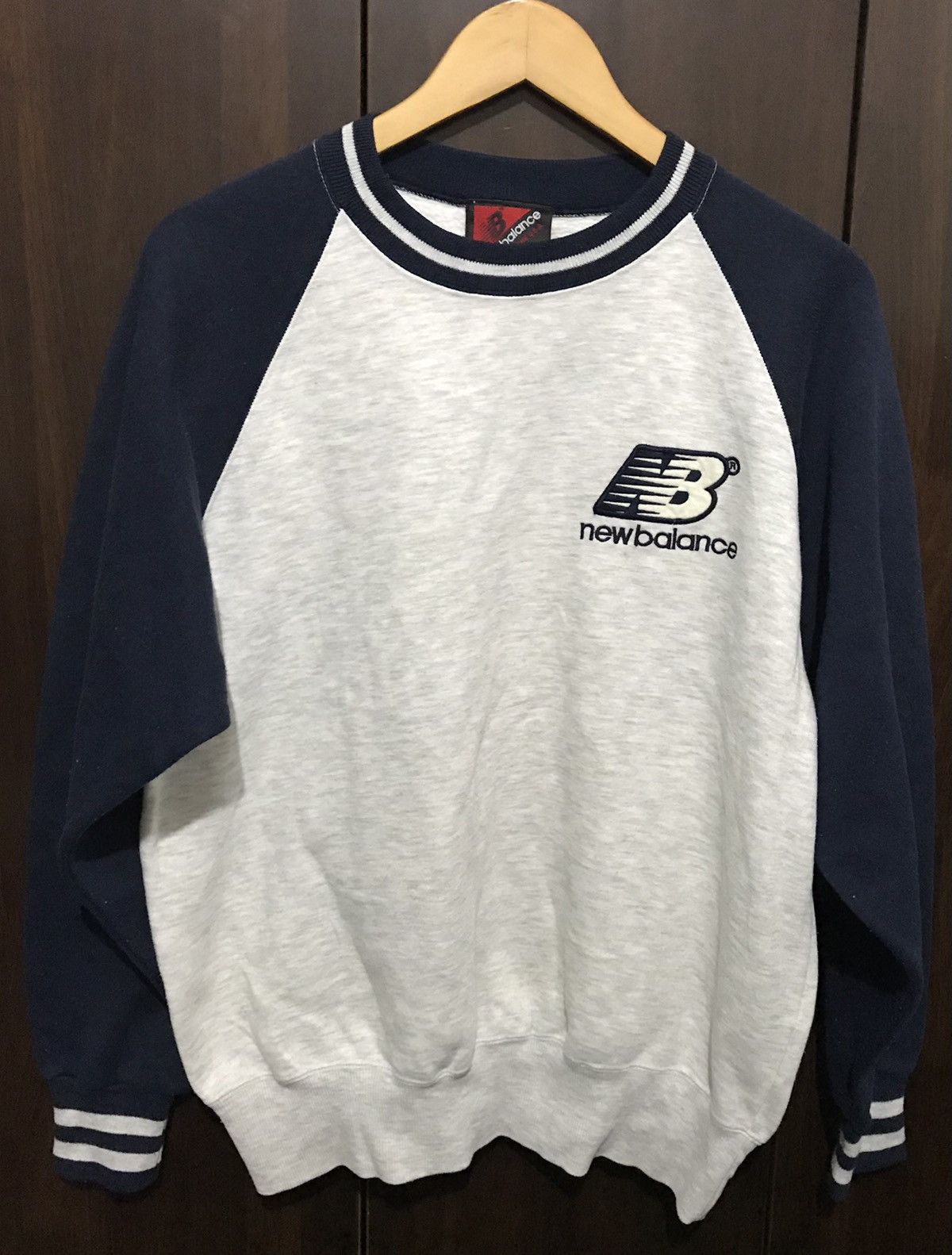 New Balance × Vintage Vintage New Balance Embroidery Logo Sweatshirt ...