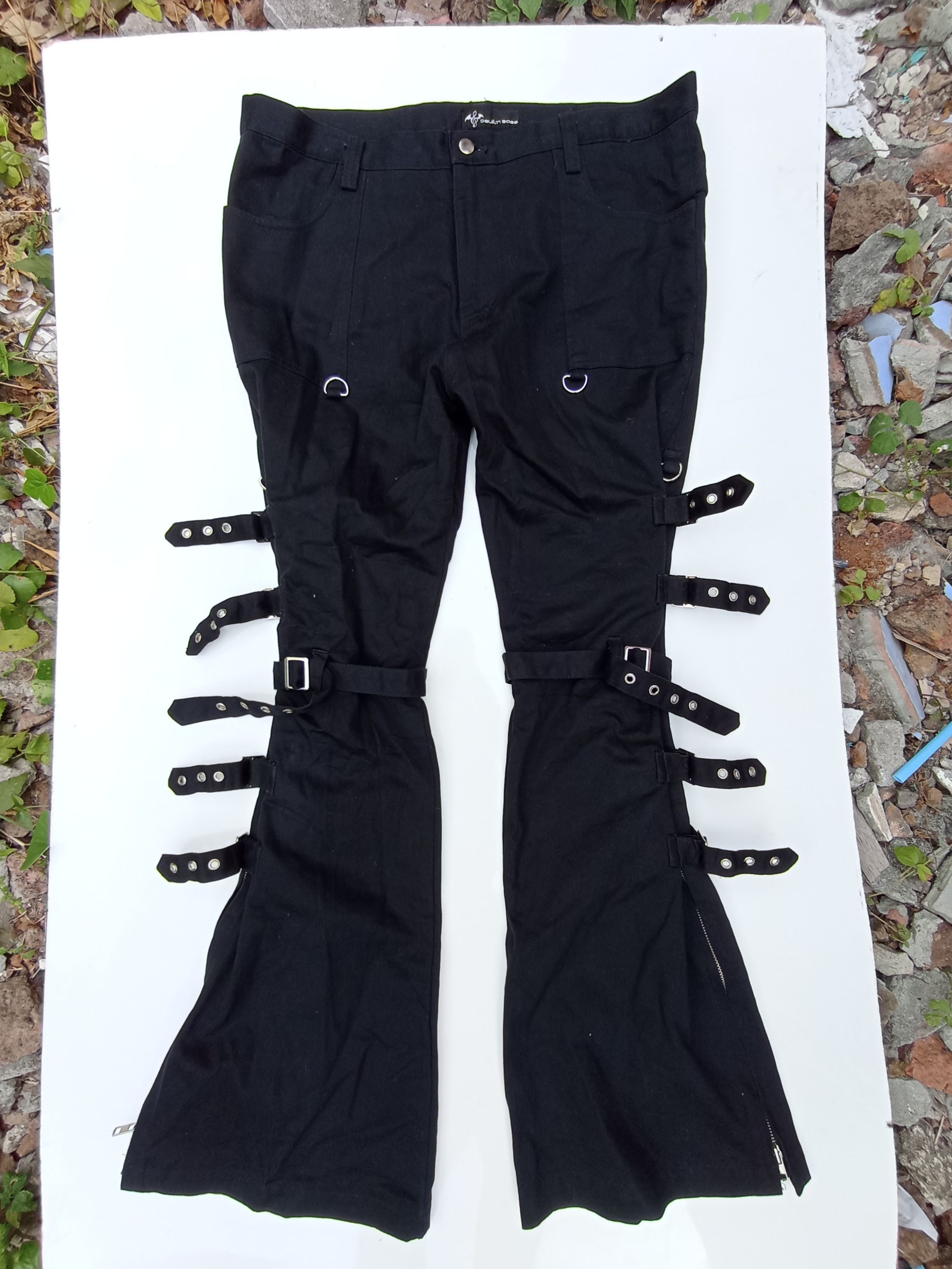Vintage FINAL DROP Devil n Bass Bondage Flare Pants | Grailed