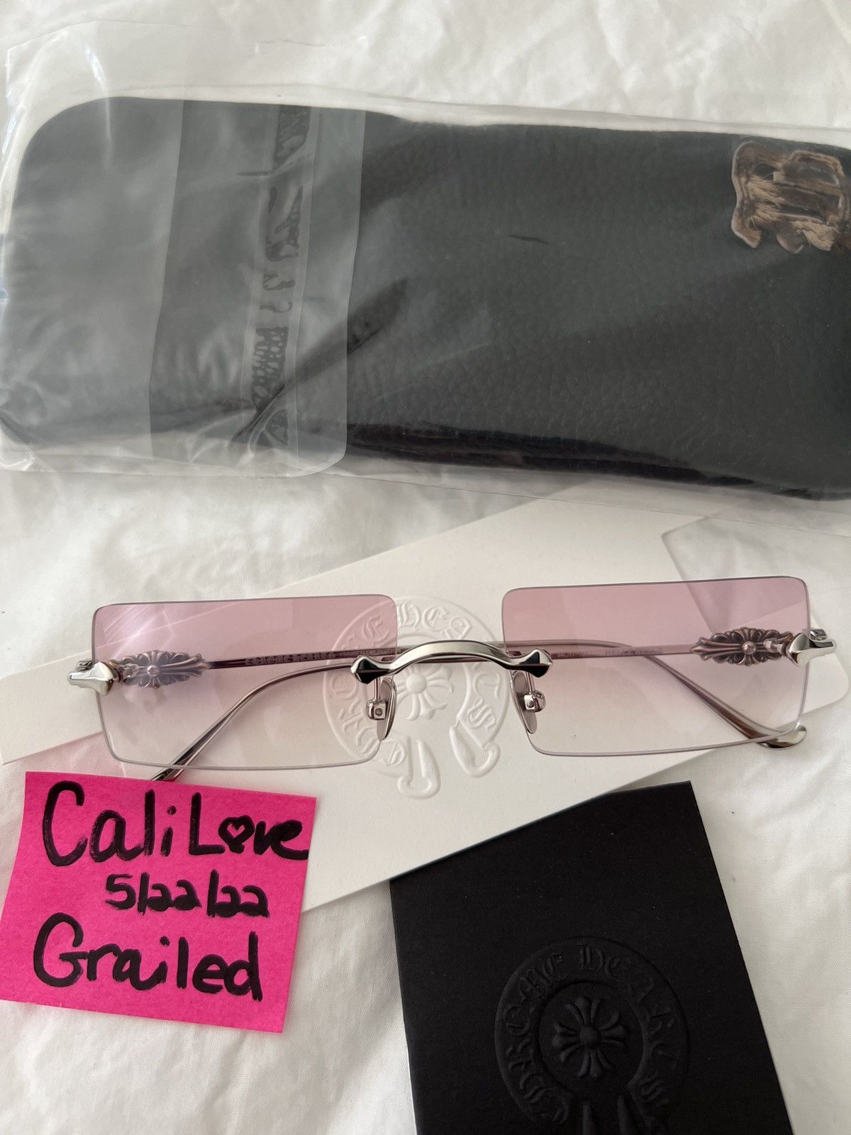 Chrome Hearts Chrome Hearts Hellz Bellz CH + BELLA Shiny Silver Rose ...