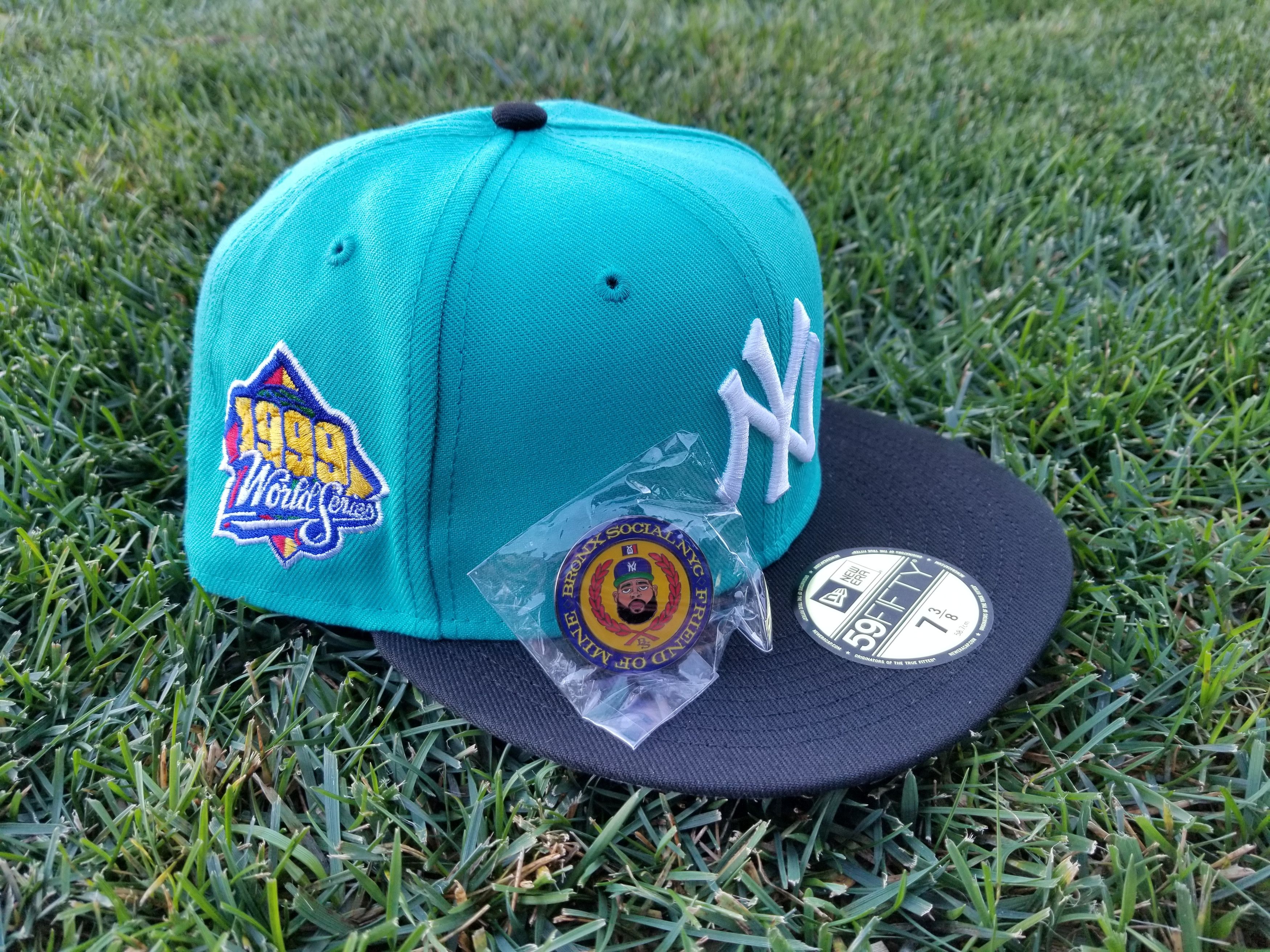 New Era Jae Tips x Bronx Social NY Yankees Teal/Gray Bottom - 7 3/8 ...