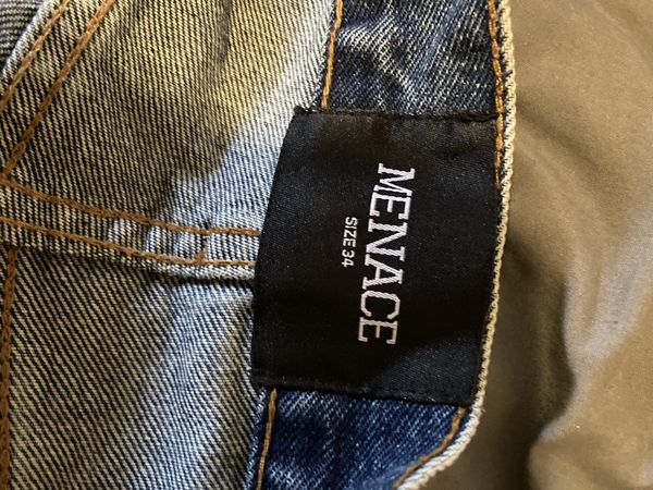 Menace Menace LA Embossed Target Logo Jeans | Grailed