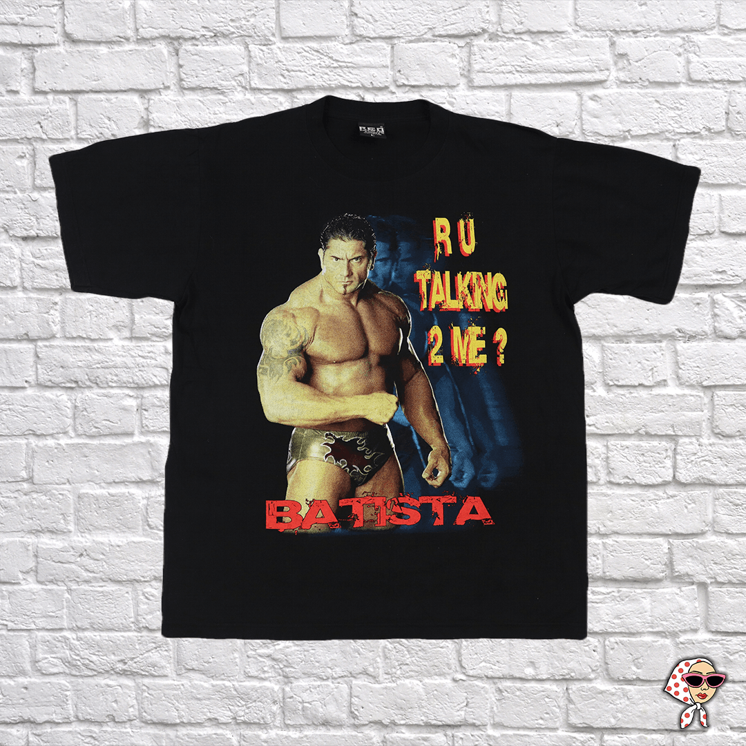Very Rare × Vintage × Wwe VINTAGE WWE WRESTLING BATISTA T-SHIRT | Grailed
