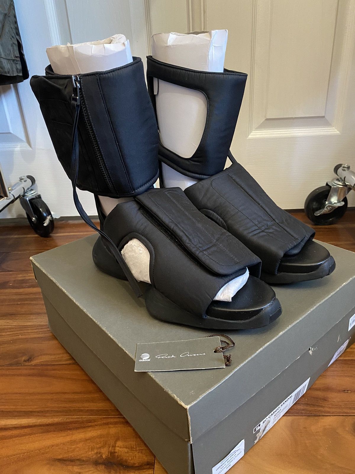 Adidas Rick Owens cargo sandal high | Grailed