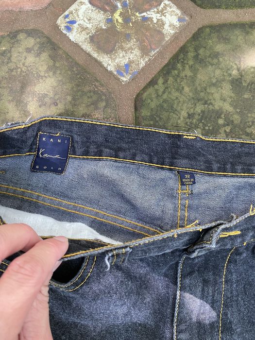 Karl Kani Karl Kani Gold cross jorts | Grailed