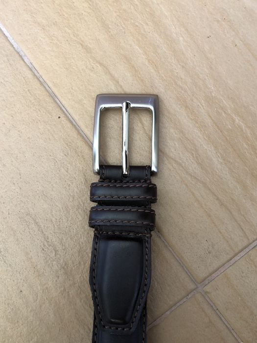 Leather Vintage Leather Office Style Buckle Belts | Grailed