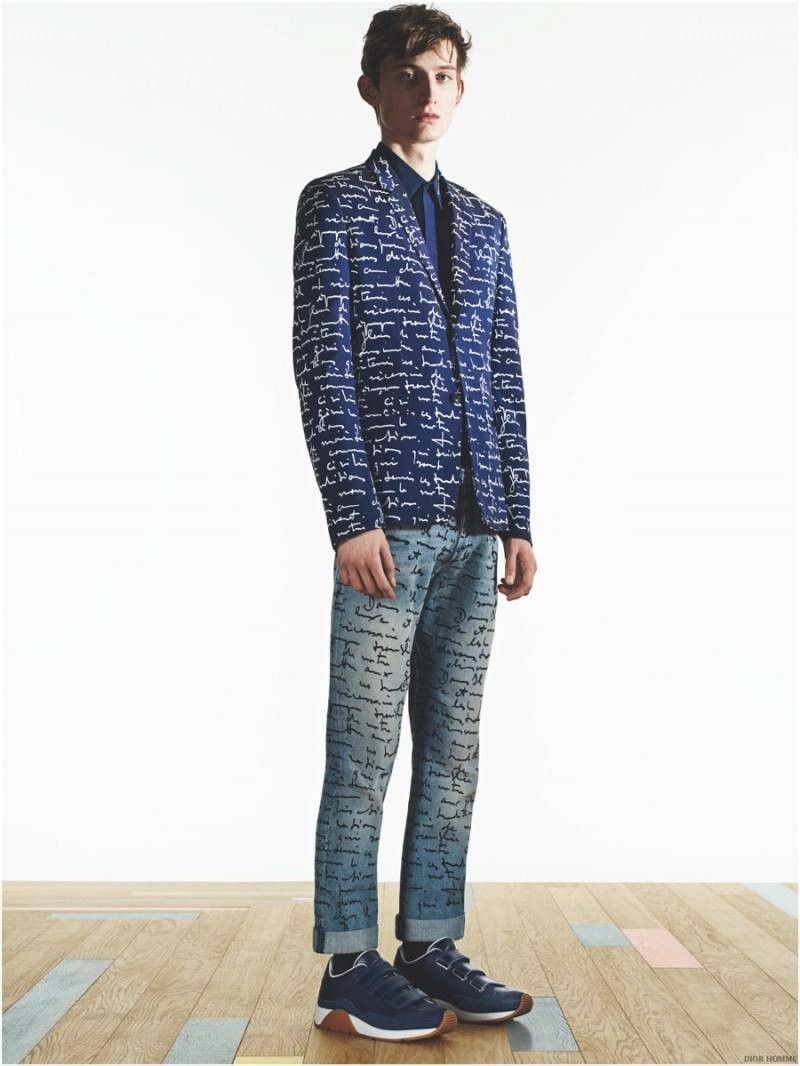 Dior Handwritten Script Denim Jeans | Grailed