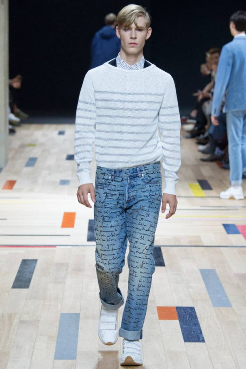 Dior Handwritten Script Denim Jeans | Grailed