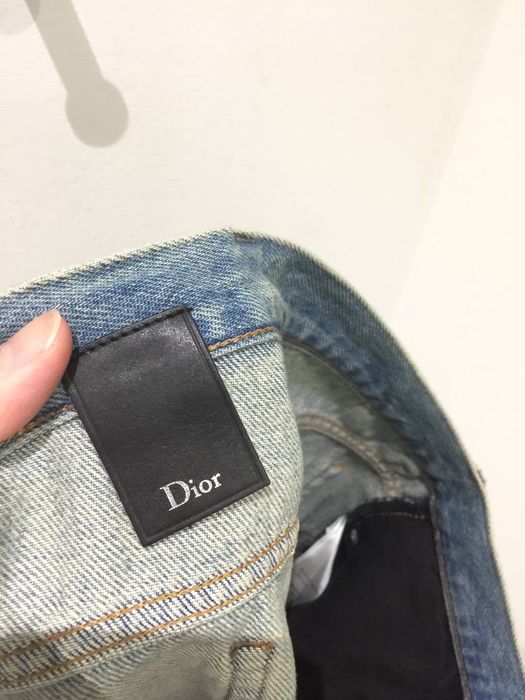 Dior Handwritten Script Denim Jeans | Grailed