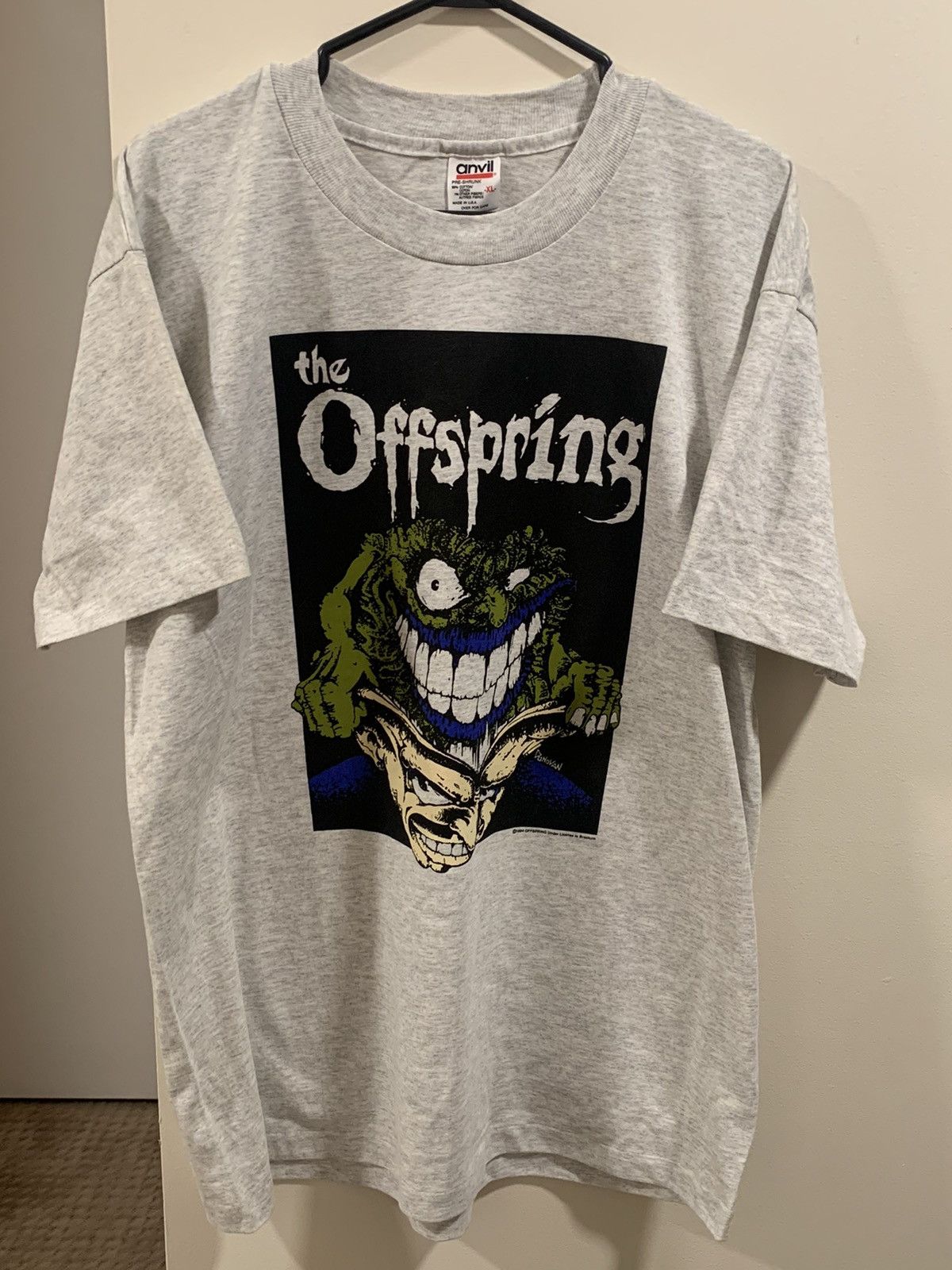 Vintage 1994 The Offspring Band T-Shirt Face Pull Graphic Anvil | Grailed