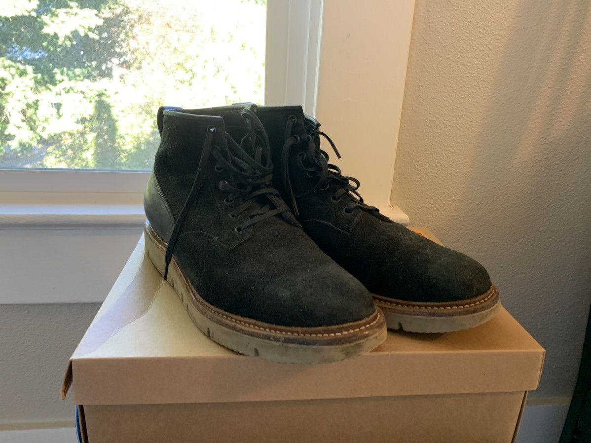 3sixteen × Viberg Charcoal Chamois Roughout Scout Boot | Grailed