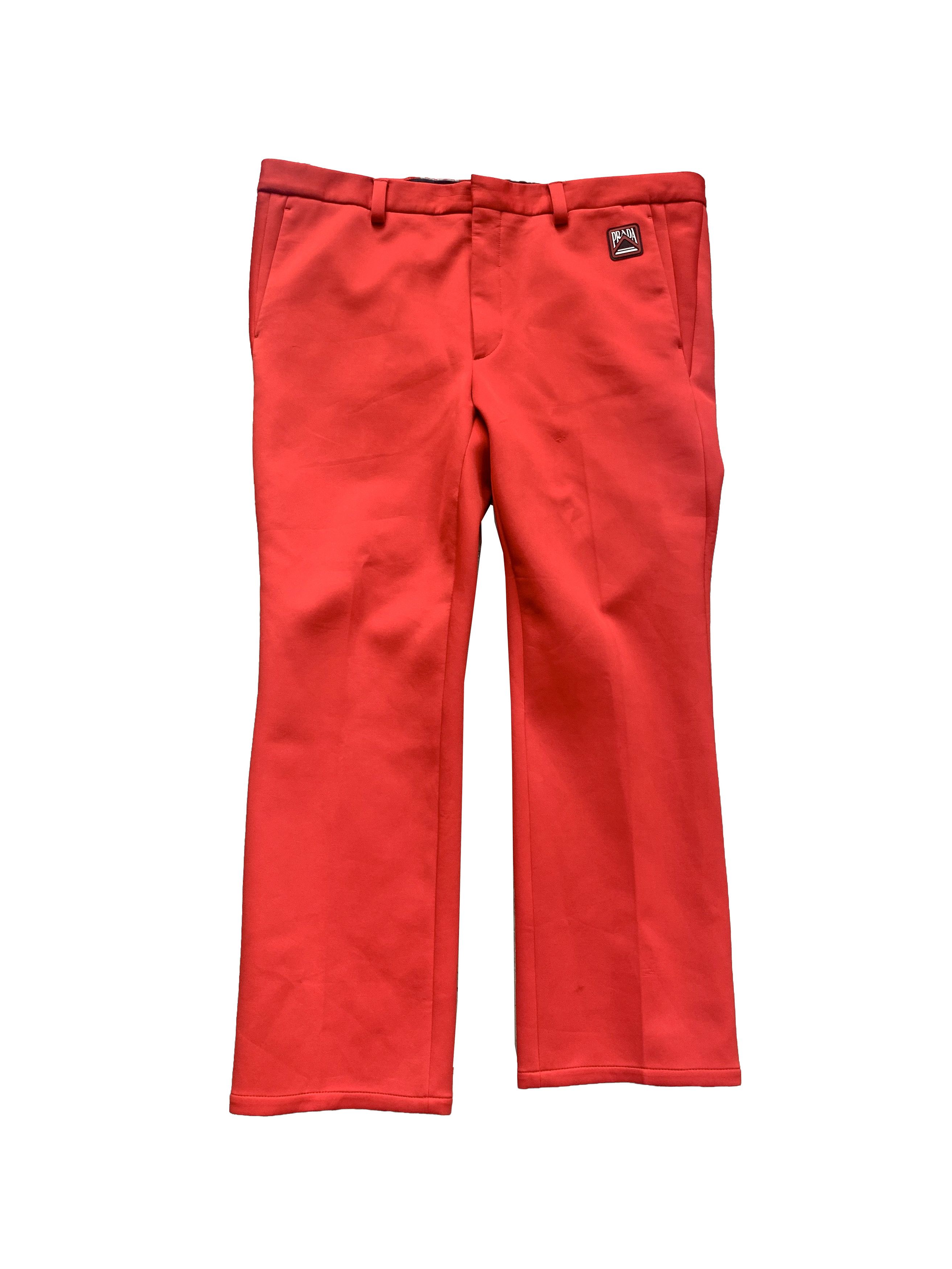 Prada Prada Logo Red Slacks | Grailed